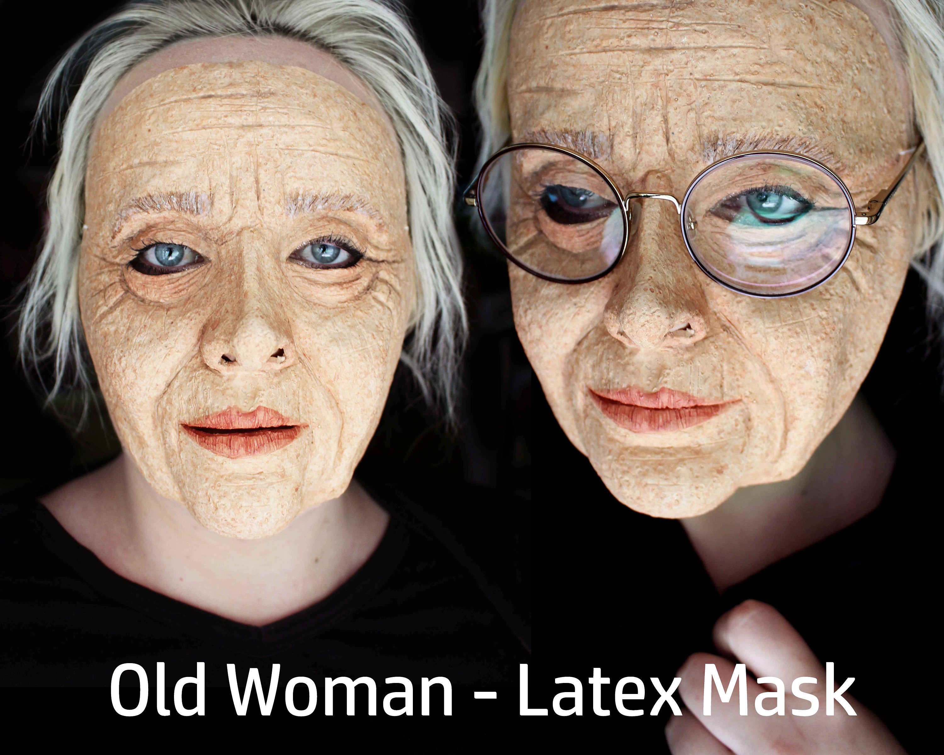 Old Woman Realistic Latex Costume Mask Etsy Australia