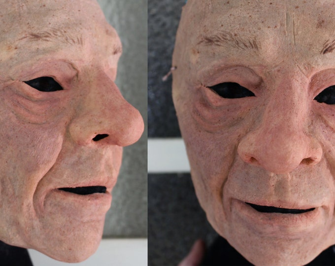 Old Man/old Woman Mask Realistic Old Person Costume - Etsy