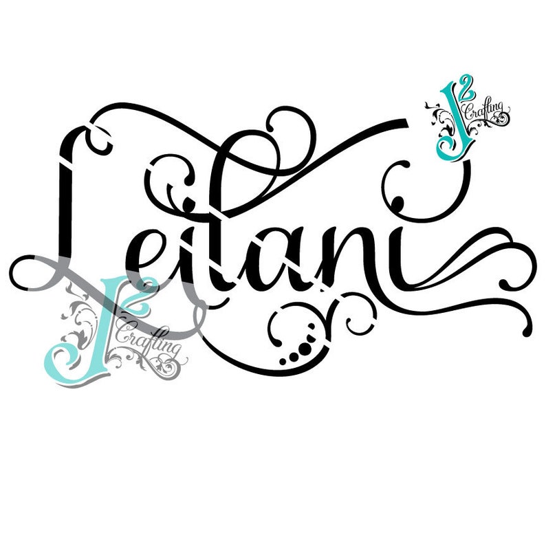 Leilani - SVG / EPS / PNG - Cut File - Etsy