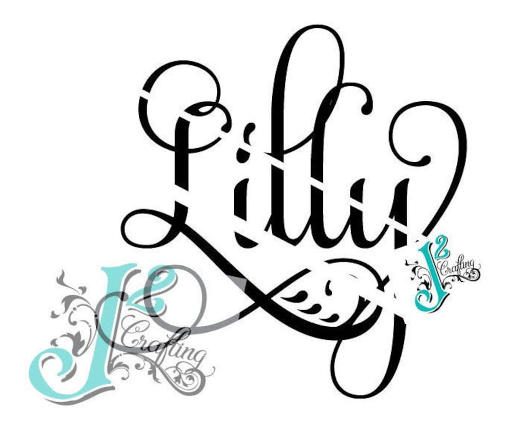 Lilly - SVG / EPS / PNG - Cut File - Etsy