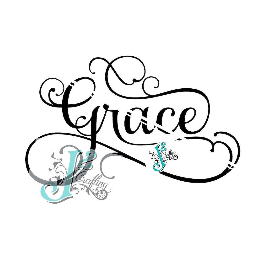 Grace - SVG / EPS / PNG - Cut File - Etsy