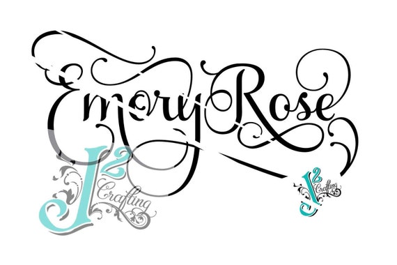 Emory Rose SVG / EPS / PNG Cut File - Etsy