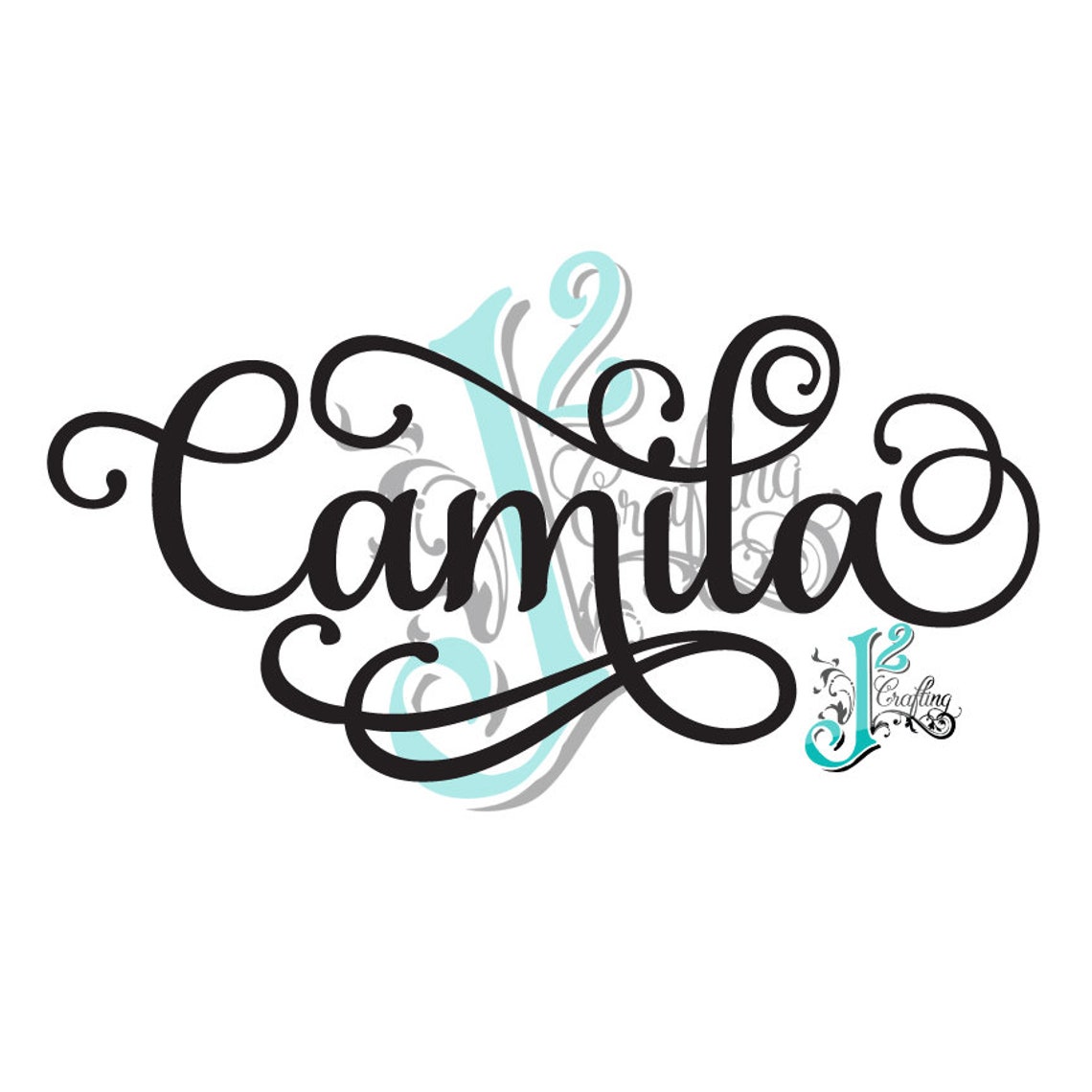 Camila SVG / EPS / PNG cut file | Etsy