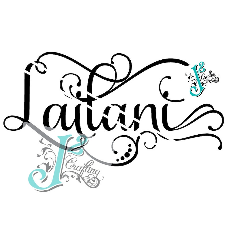 Lailani - SVG / EPS / PNG - Cut File - Etsy