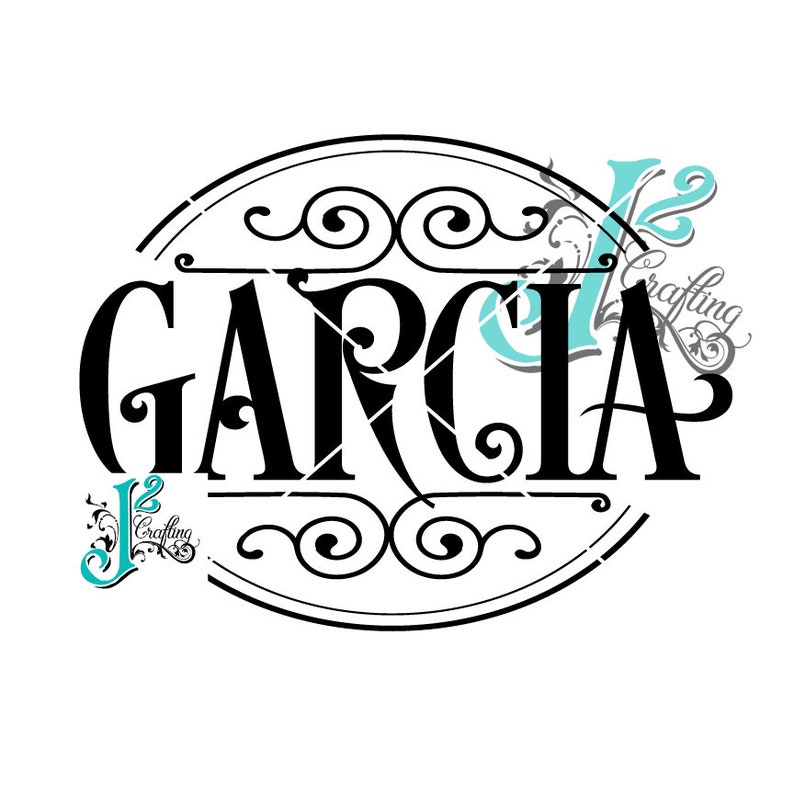 Garcia - SVG / EPS / PNG - Cut File - Etsy
