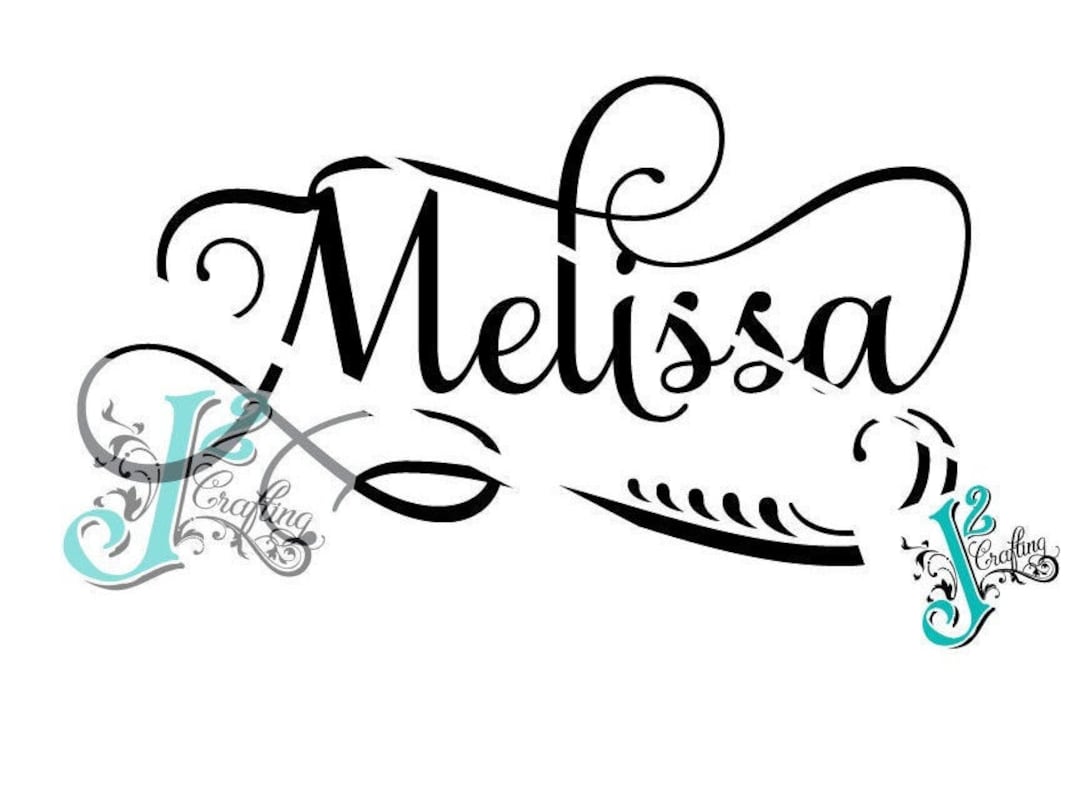 Melissa - SVG / EPS / PNG - Cut File - Etsy