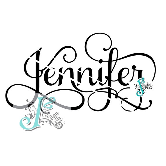 Jennifer SVG / EPS / PNG Cut File - Etsy