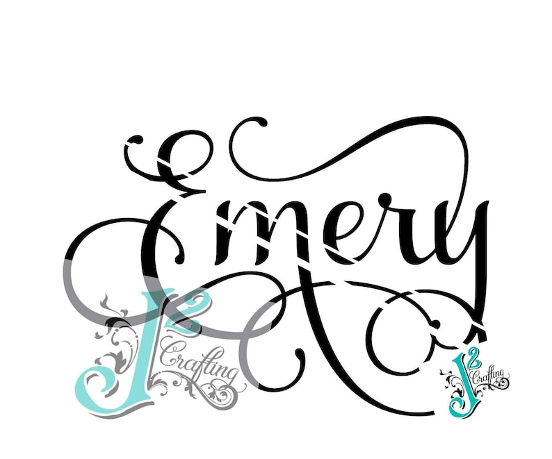 Emery - SVG / EPS / PNG - Cut File - Etsy