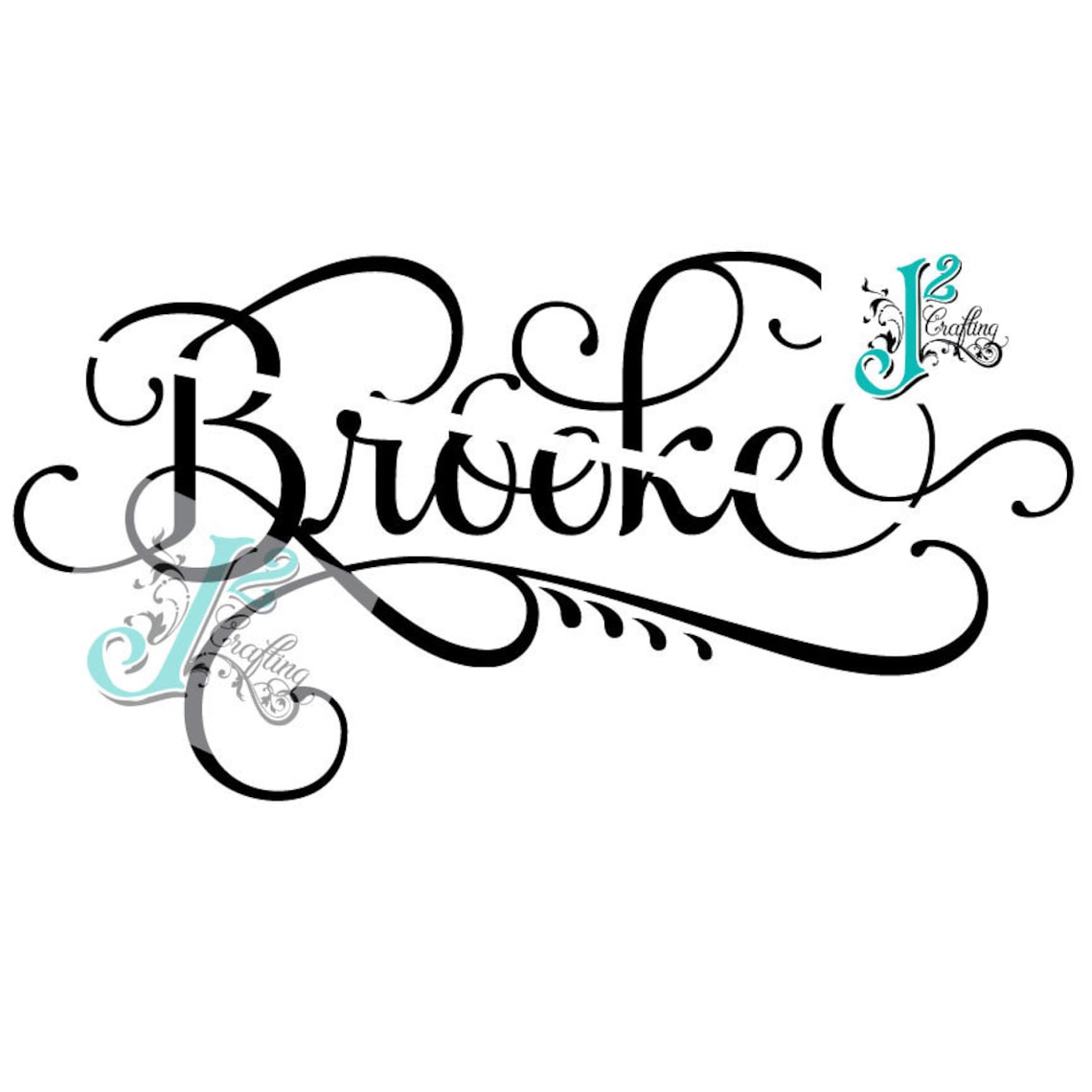 Brooke SVG / EPS / PNG Cut File - Etsy Finland