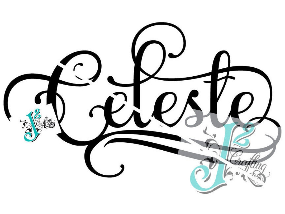 Celeste - SVG / EPS / PNG - Cut File - Etsy