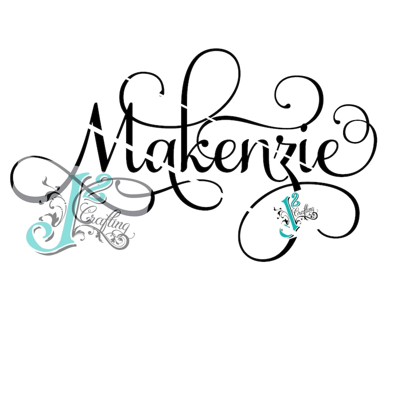 Makenzie - SVG / EPS / PNG - Cut File - Etsy