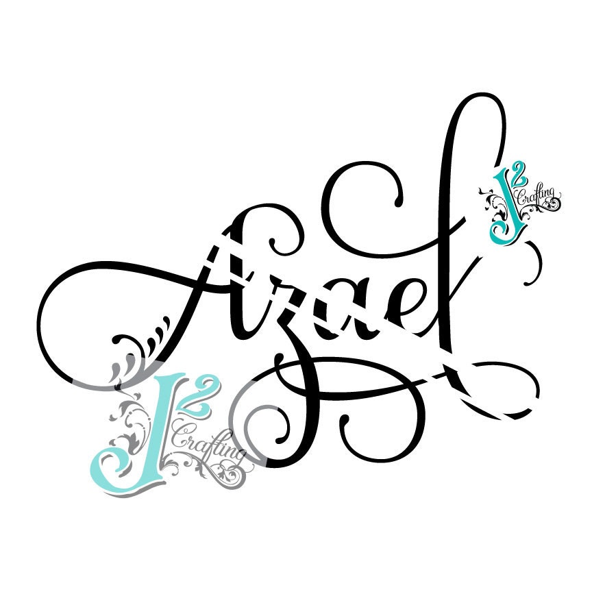 Azael - SVG / EPS / PNG - Cut File - Etsy