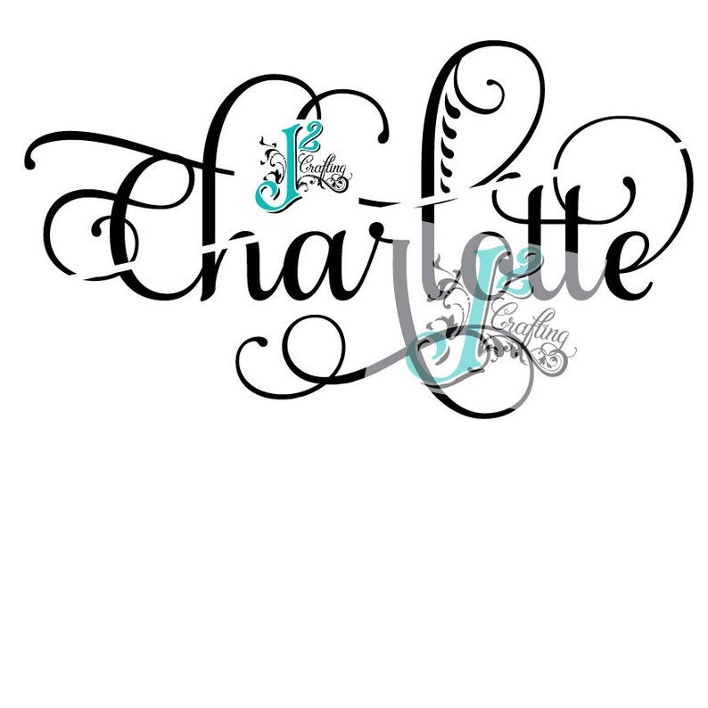 Charlotte - SVG / EPS / PNG - Cut File - Etsy