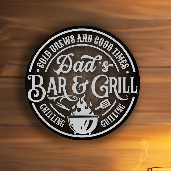 Bar and Grill Sign - Etsy