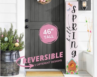 Welcome Spring Porch Sign, Welcome Spring Sign, Spring Decoration ...