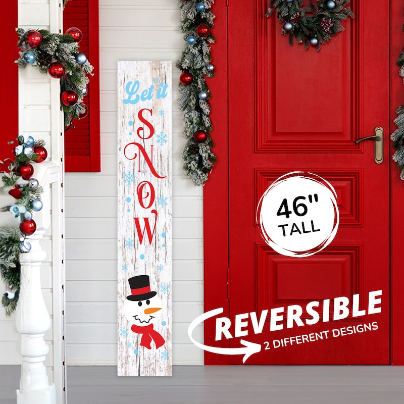 Snow Man Porch Signs - Etsy