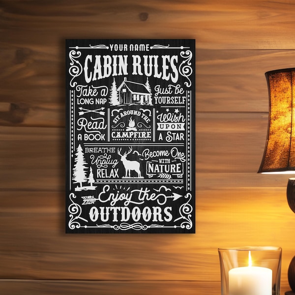 Rustic Cabin Signs - Etsy