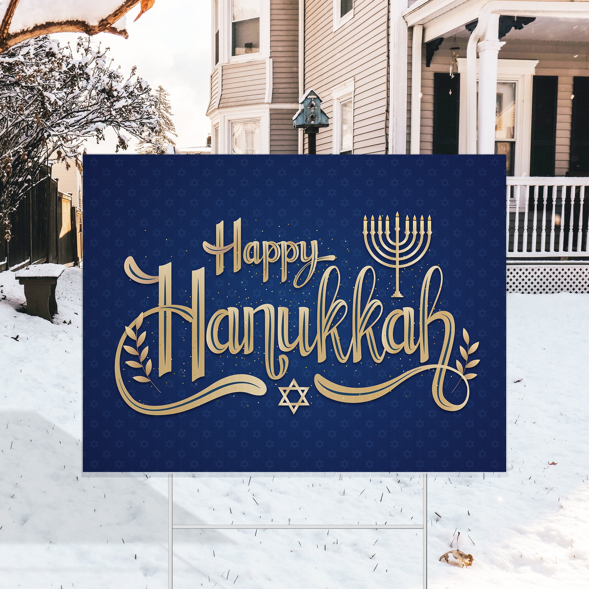 Outdoor Hanukkah Decorations Yard Sign Outdoor Hanukkah Decor - Etsy
