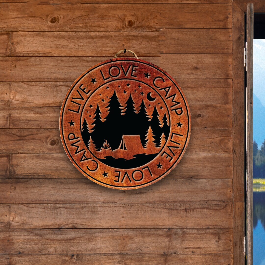 Tent Camping Decor, Tent Decorations, Love Camping, Cabin Wall Decor ...