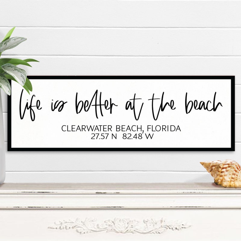 Coordinates Sign - Etsy