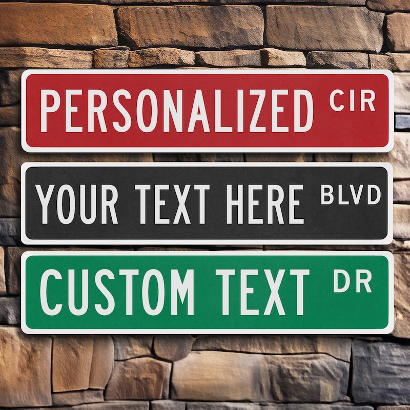 City Street Sign - Etsy