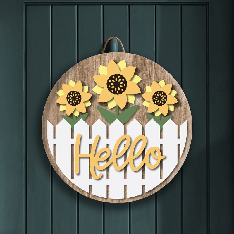 Sunflower Wood Sign - Etsy