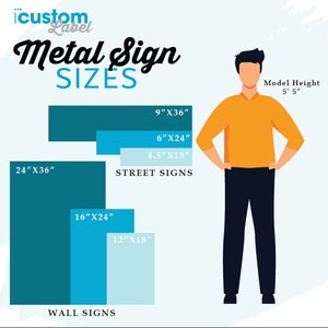 Personalized Aluminum Outdoor Sign: Custom Business, Kids Room, Man ...