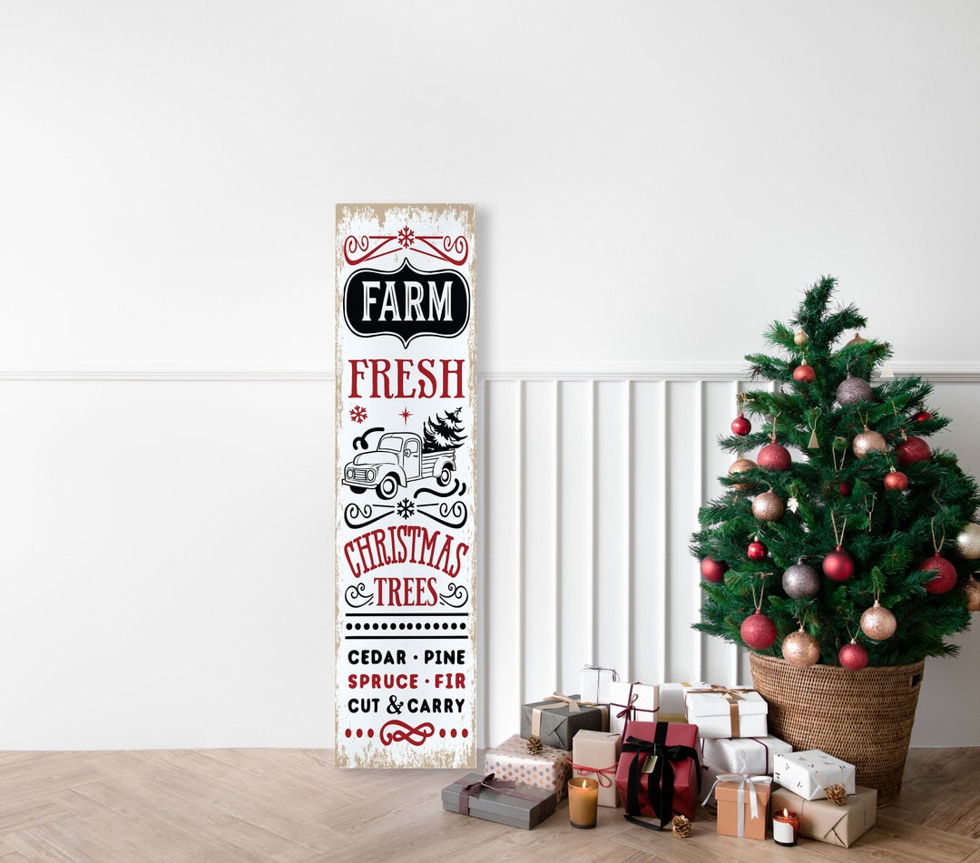 Christmas Tree Farm Sign Farmhouse Wall Decor Christmas - Etsy