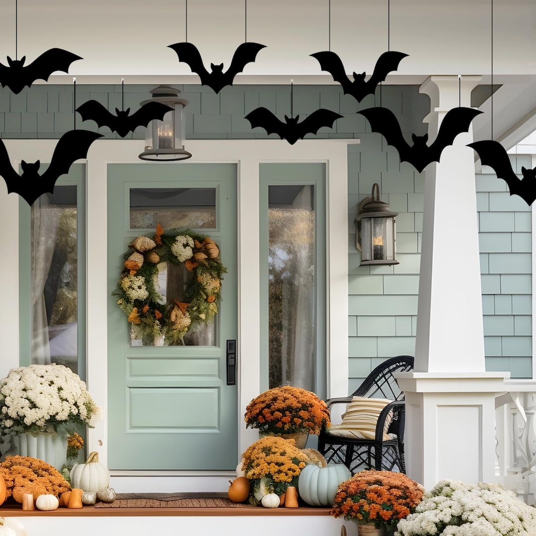 Hanging Bats, Halloween Bat Decoration, Outdoor Decorations, Spooky ...