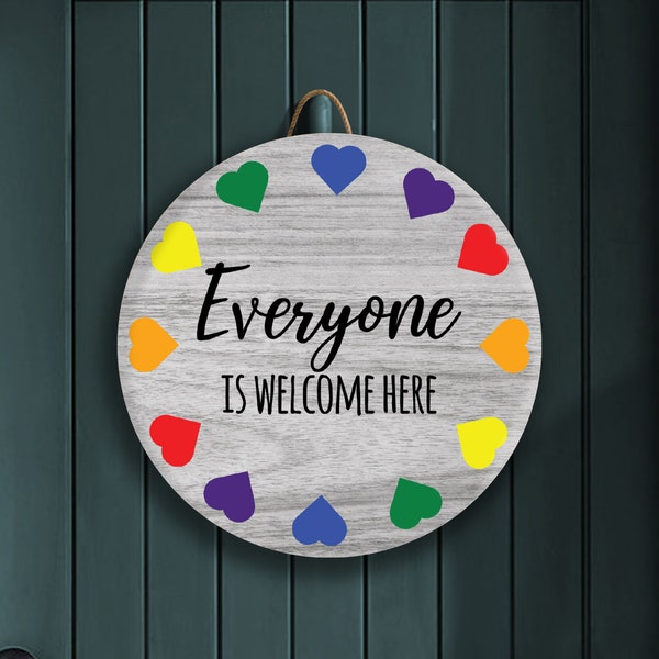 Everyone Welcome Sign - Etsy