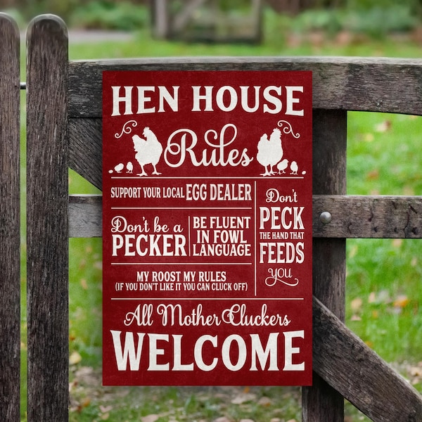 Hen House Sign - Etsy