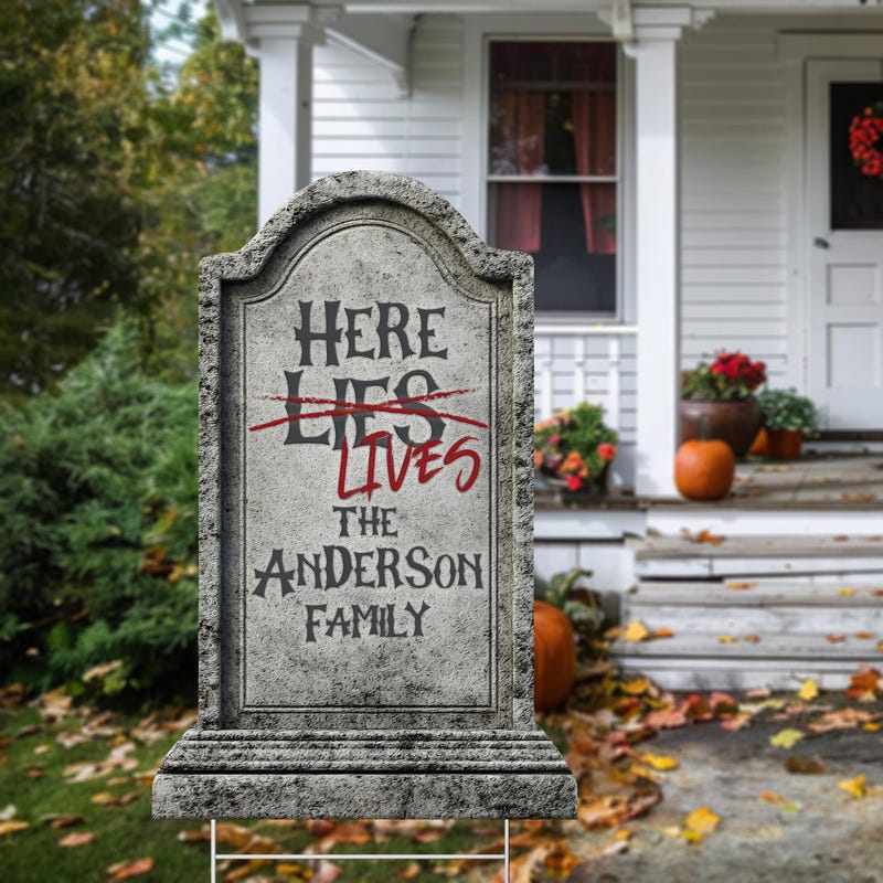 Halloween Tombstone - Etsy