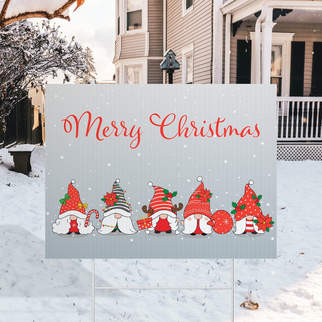 Outdoor Christmas Decorations - Yard Sign - Outdoor Christmas Decor - Etsy