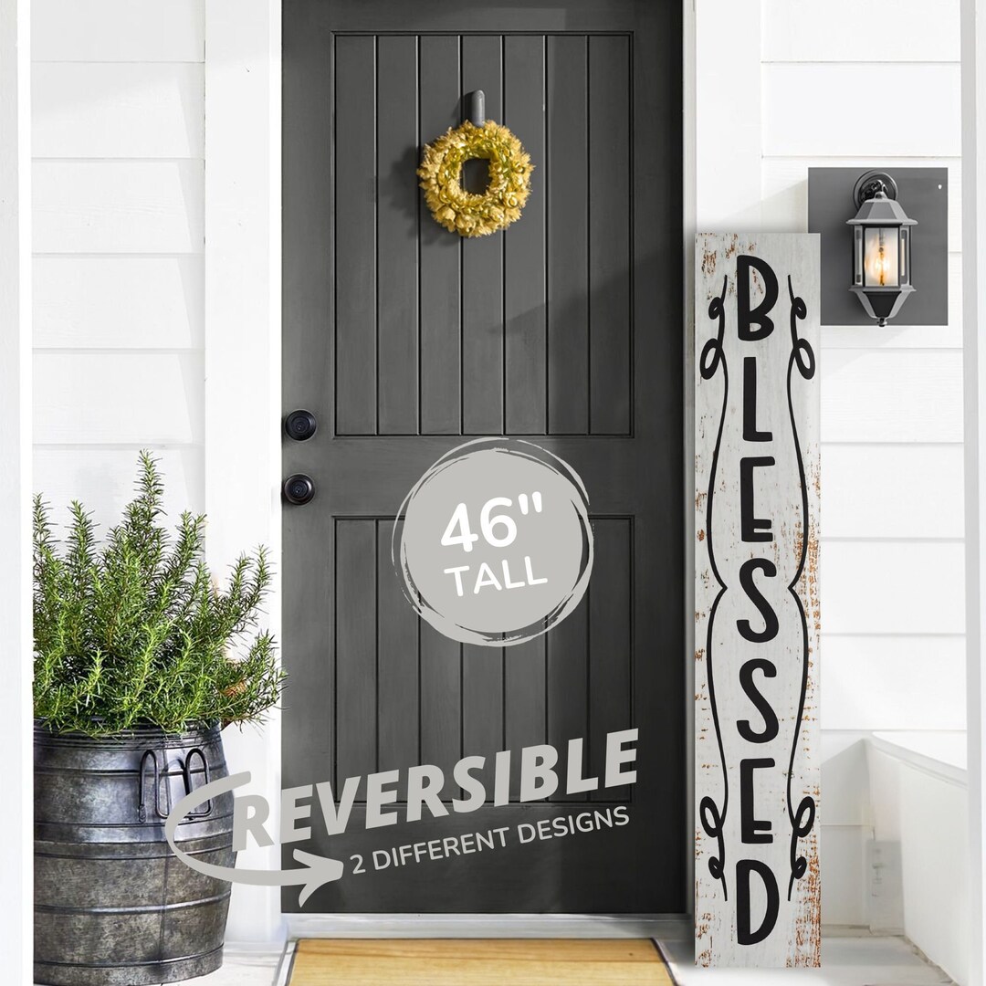 Blessed Sign, Blessed Family, Farmhouse Decor, Welcome Sign, Front Door ...