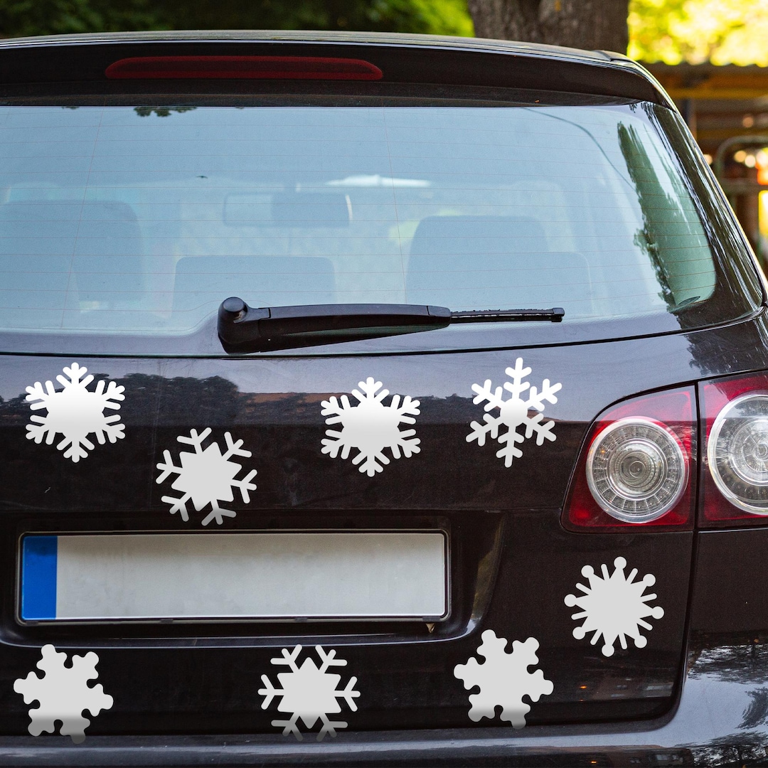 Magnetic Snowflakes, Vehicle Christmas Decor, Winter Decoration, Xmas ...