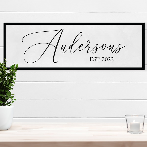 Last Name Signs - Etsy