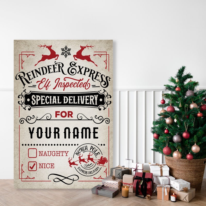 Reindeer Sign - Etsy