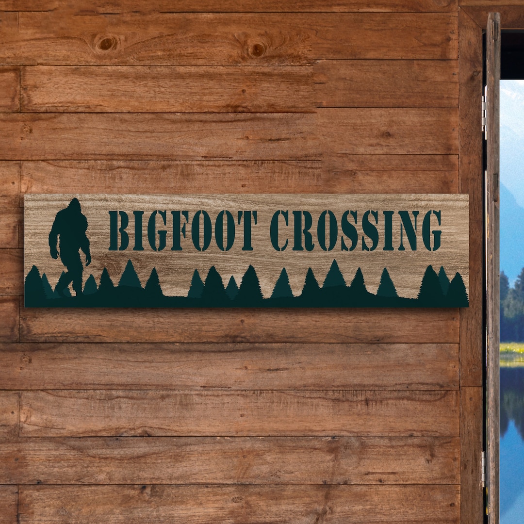 Bigfoot Sasquatch, Bigfoot Gift, Big Foot Sign, Bigfoot Sign, Metal ...