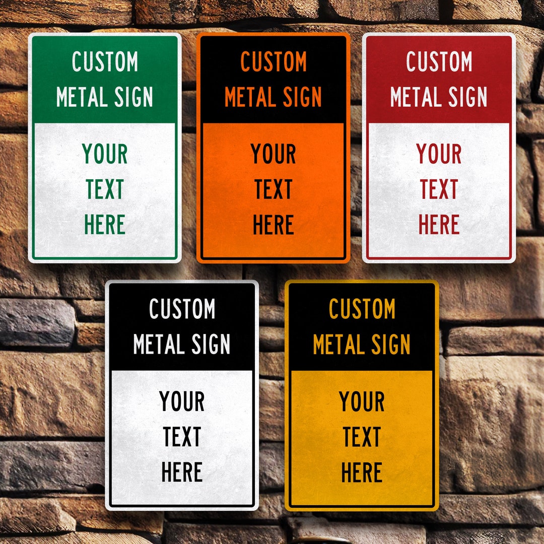 Aluminum Sign, Custom Sign, Custom Metal Sign, Personalized Sign, Man ...