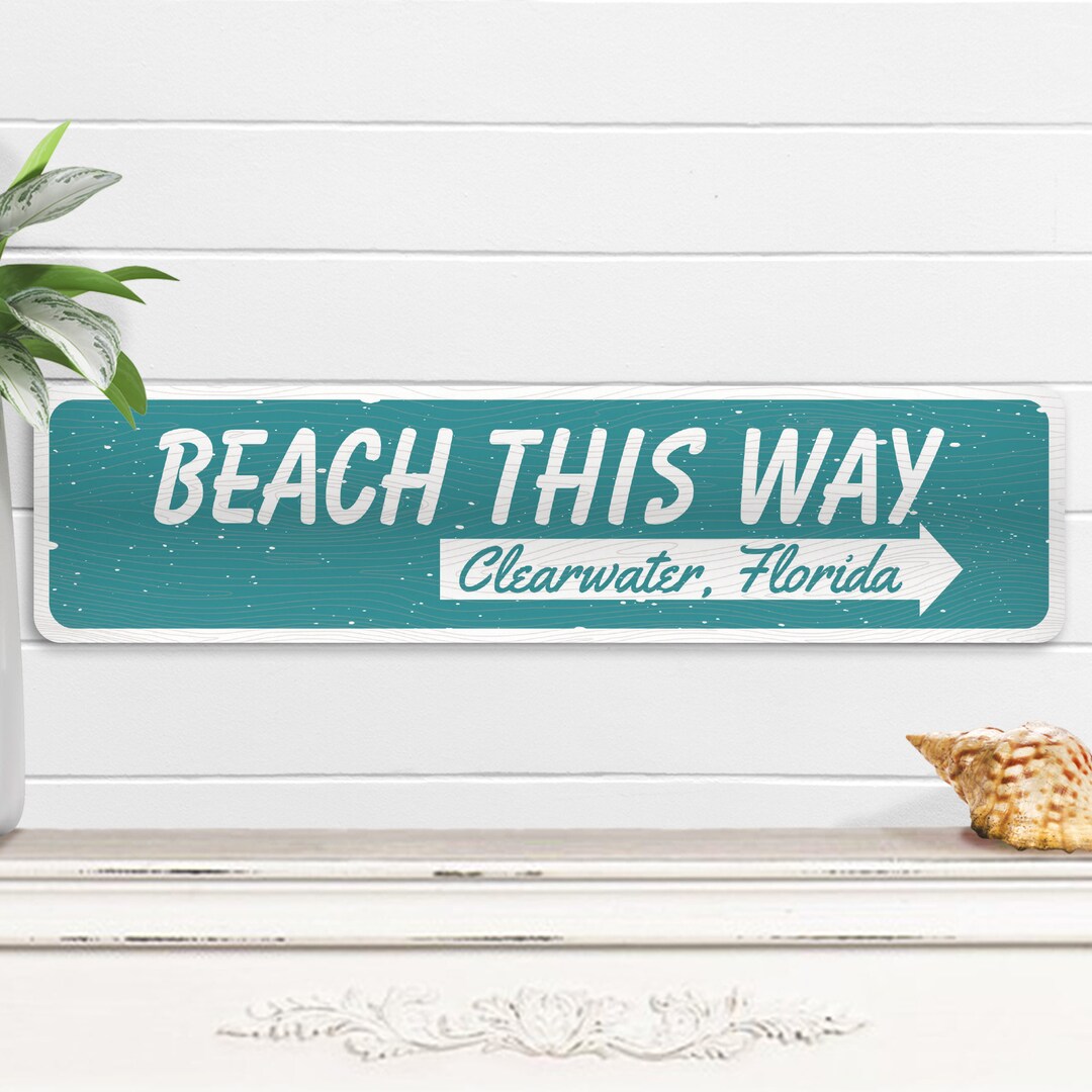 Name Beach Signs, Beach Location Sign, Directional Beach Signs, Beach ...