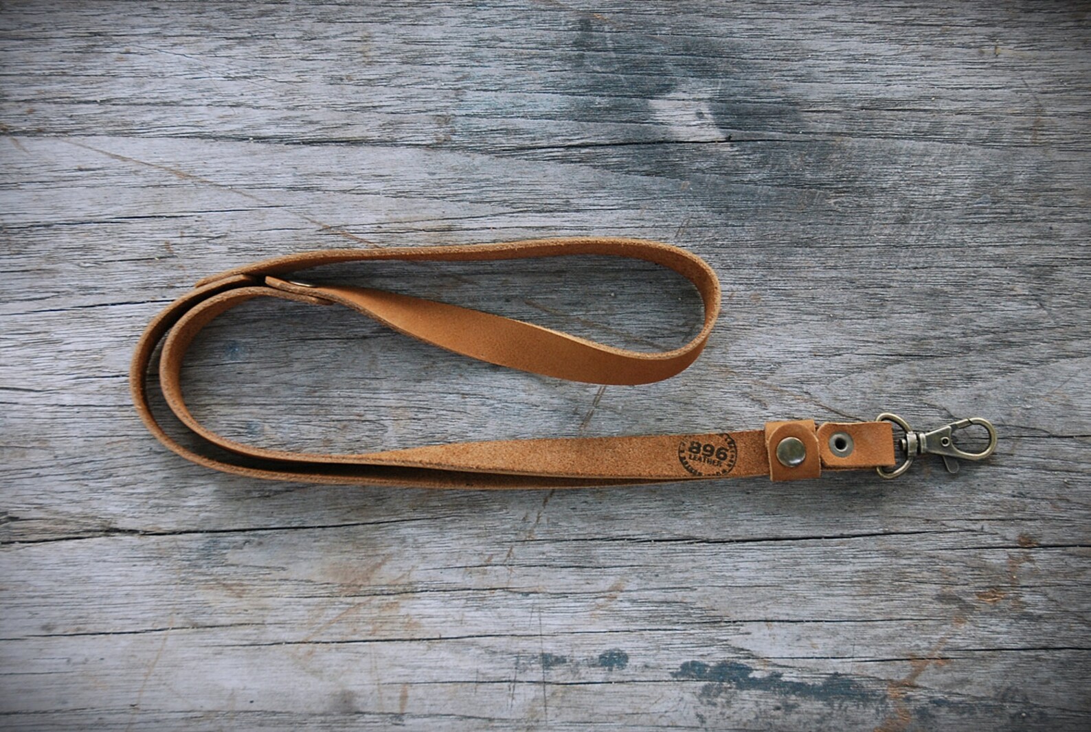 Handmade Leather Lanyard, Leather Keychain, Leather Key Strap, Leather ...