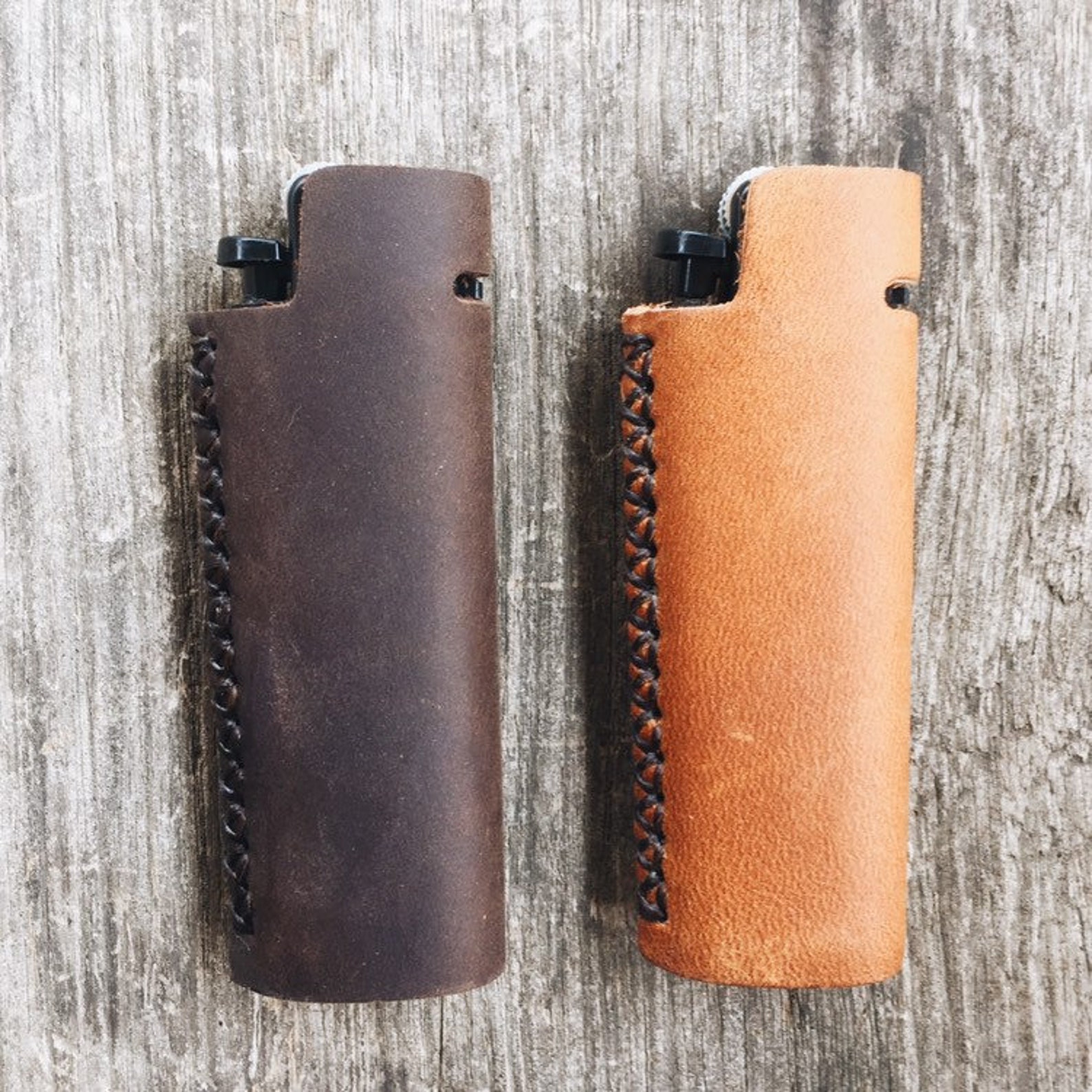 Tan Leather Lighter Case Lighter Cover Handmade Lighter Case | Etsy