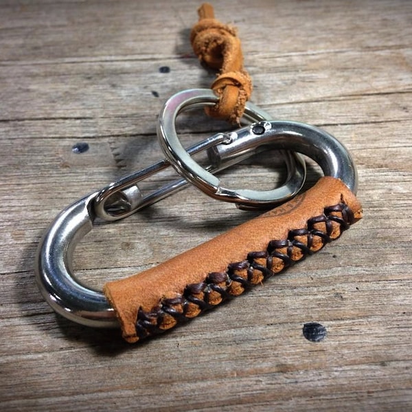 Leather Carabiner - Etsy