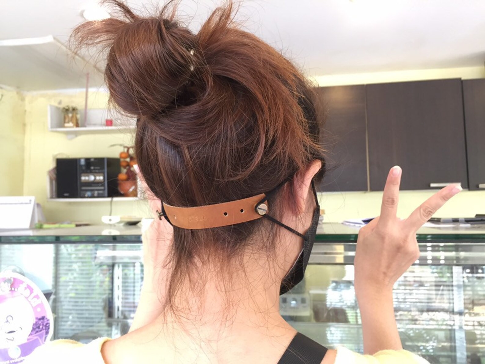 Leather Mask Strap Holder. set of 2 - Etsy