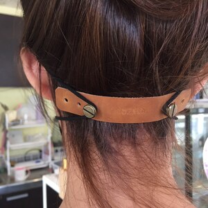 Leather Mask Strap Holder. set of 2 - Etsy