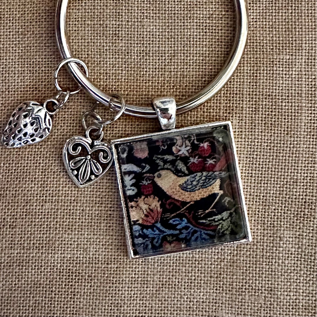 William Morris Strawberry Thief Thread Keep/scissor Fob/zipper Pull - Etsy