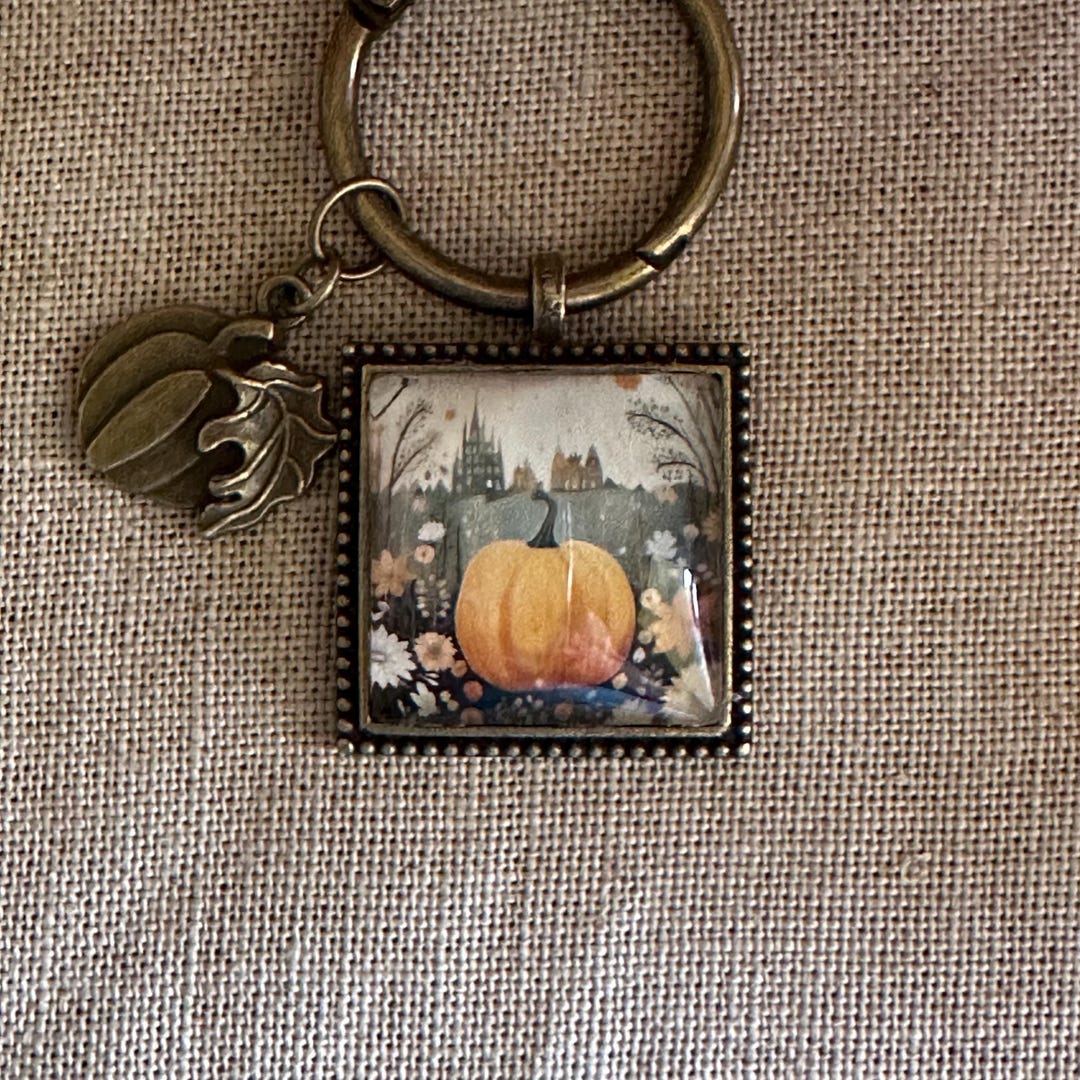 Castles in the Air Pumpkin Thread Keep | Scissor Fob | Zipper Pull | Needleminder - Etsy