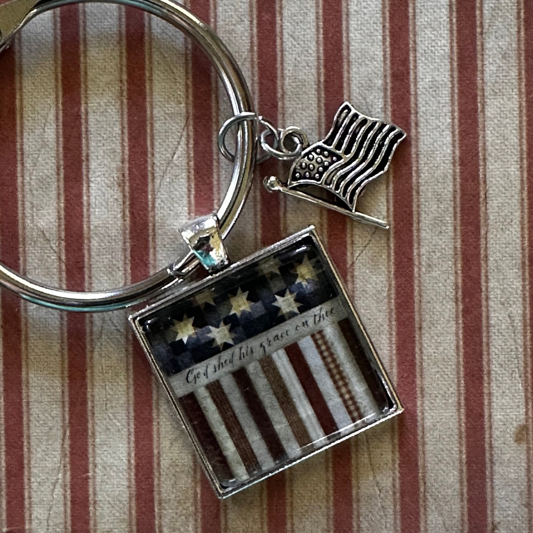 Patriotic Quilt Flag Thread Keep/scissor Fob - Etsy