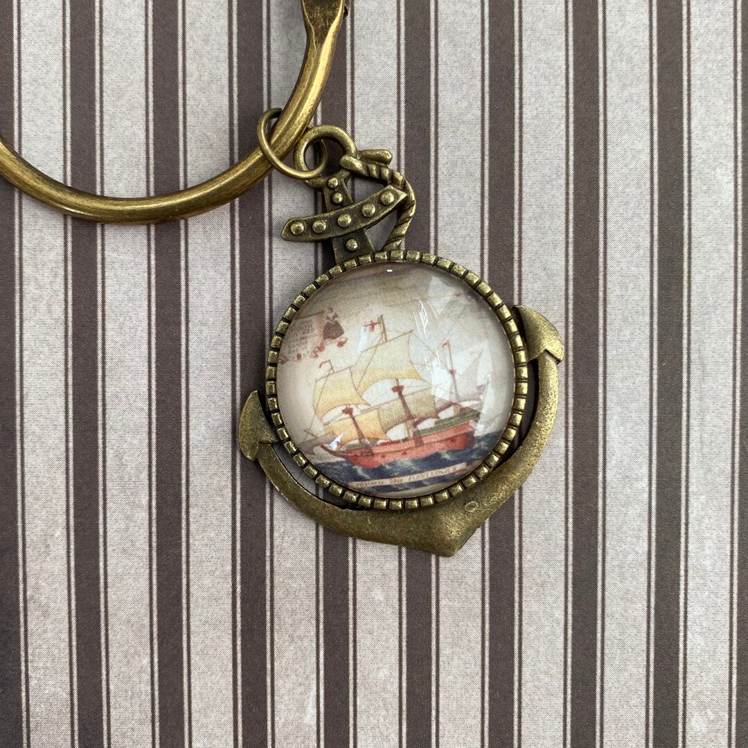 Bronze Mayflower Anchor Thread Keep - Etsy