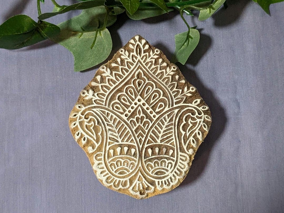 Indian Hand-carved Wooden Printing Block Traditional Design - Etsy